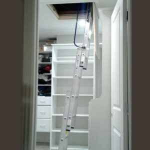 Aluminum Compact Attic Ladder 250 lb. 18×24 to 30×30 Inch Opening Range ...